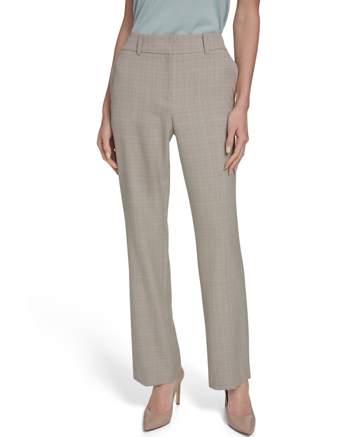 Click here for Tommy Hilfiger Womens Plaid Bootcut Trousers - Har... prices