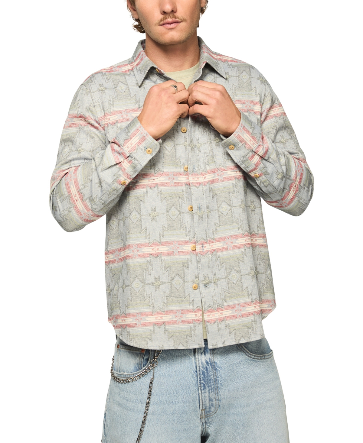 Click here for Lucky Brand Mens Jacquard Humboldt Utility Tip Col... prices