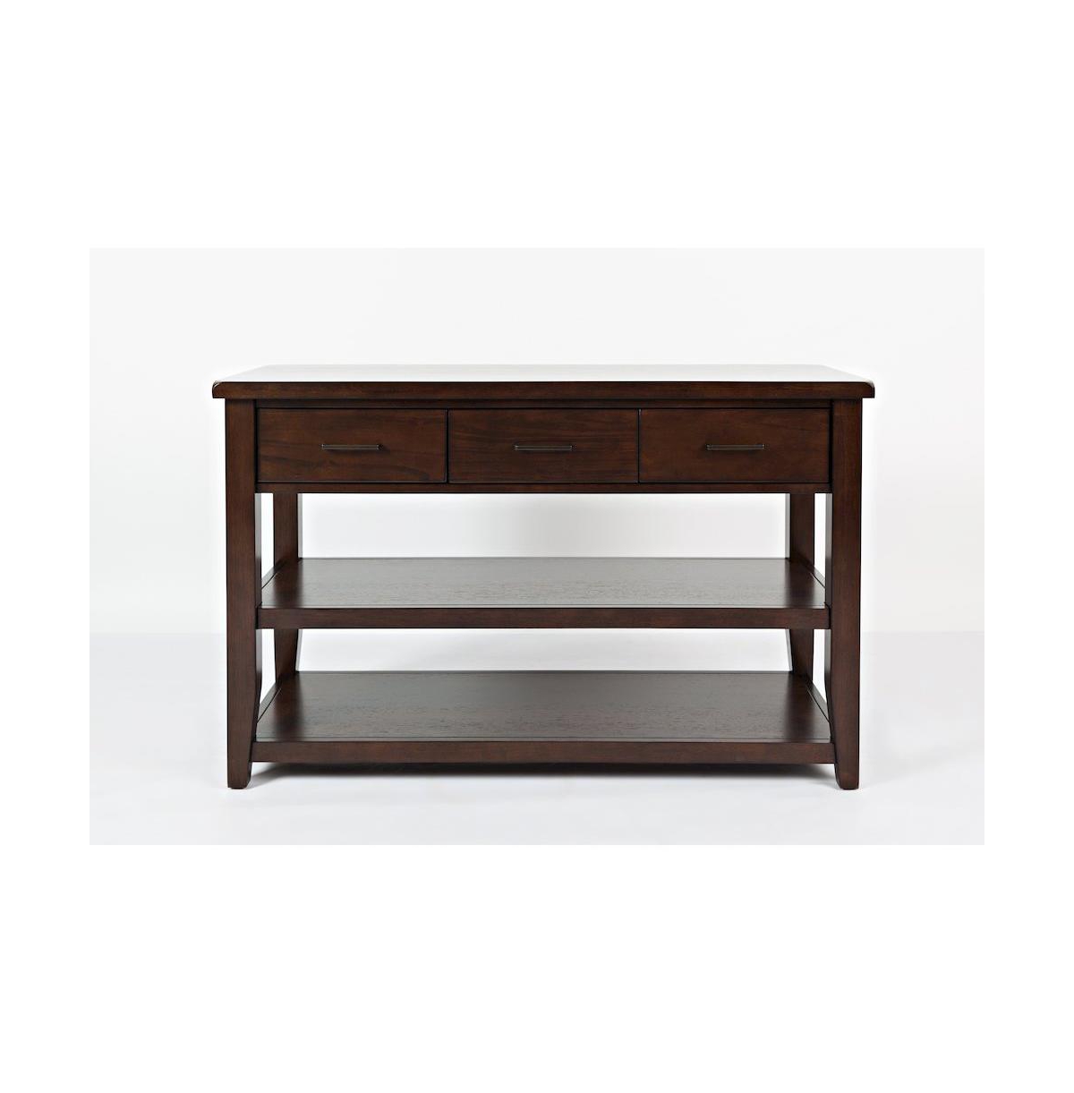 Click here for Jofran Twin Cities Contemporary Brown Sofa Table prices