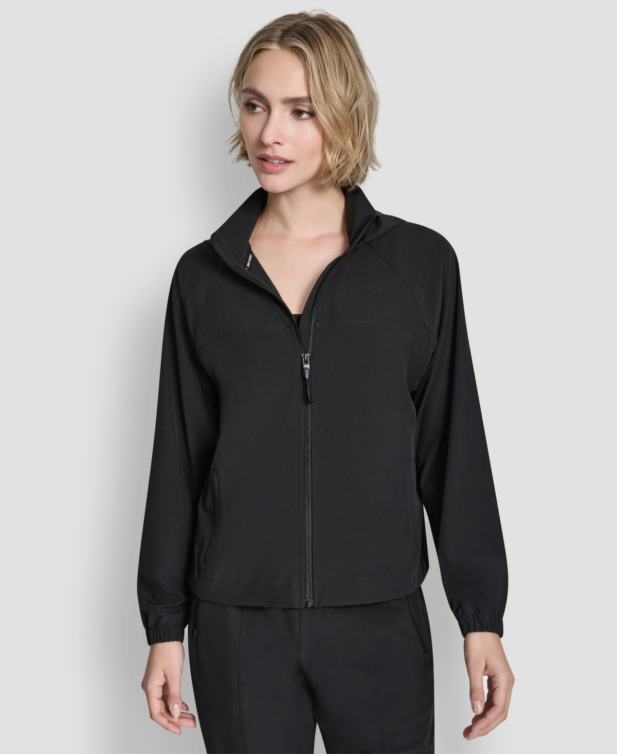 Click here for Dkny Womens Commuter Full-Zip Jacket - Black prices