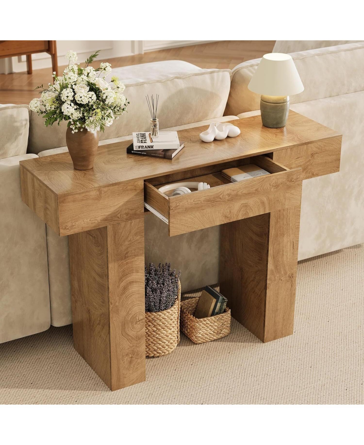 Click here for Gaomon 47" Console Table with Drawer –... prices