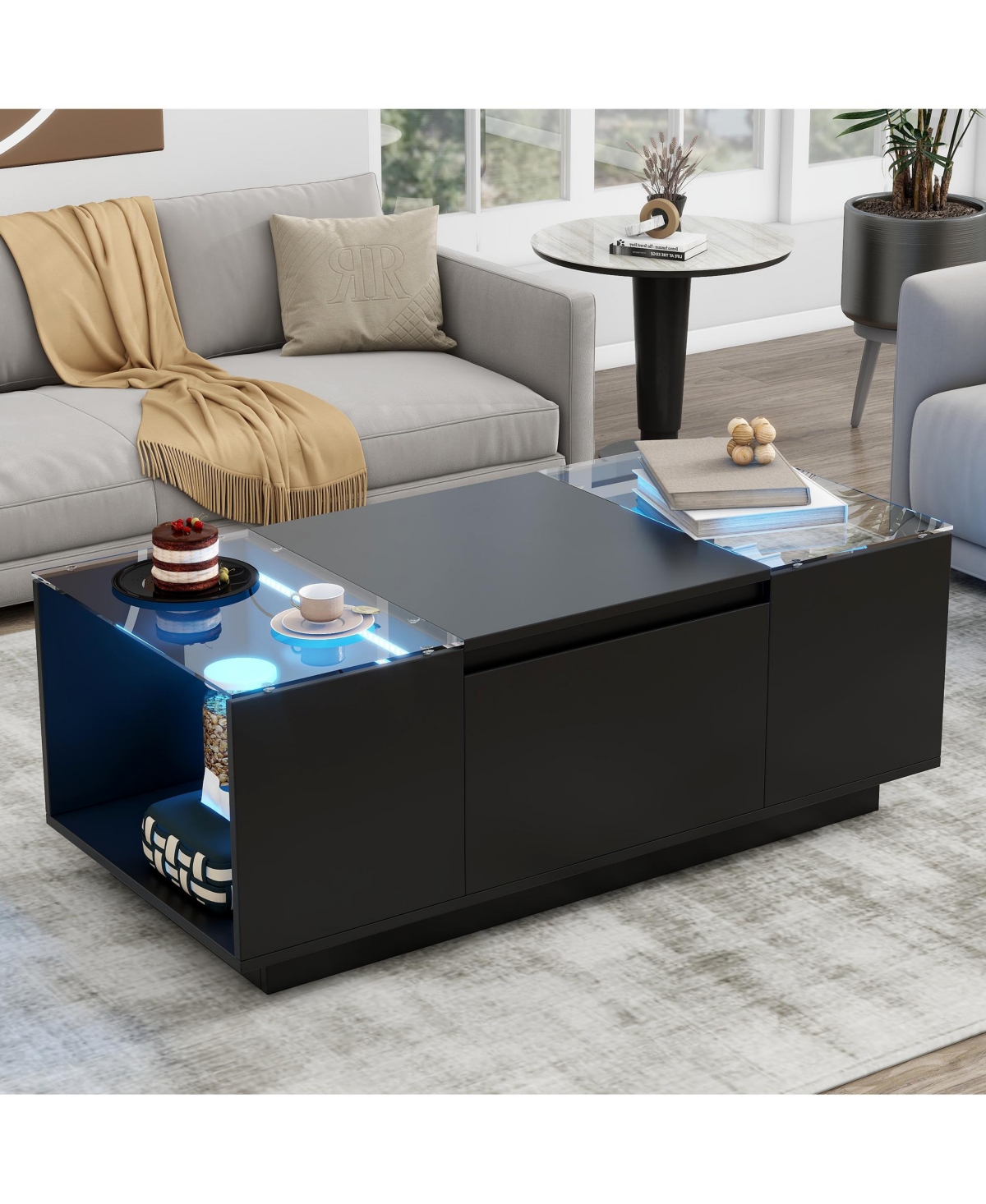Click here for Lovmor Led Coffee Table – Modern High-Gloss... prices
