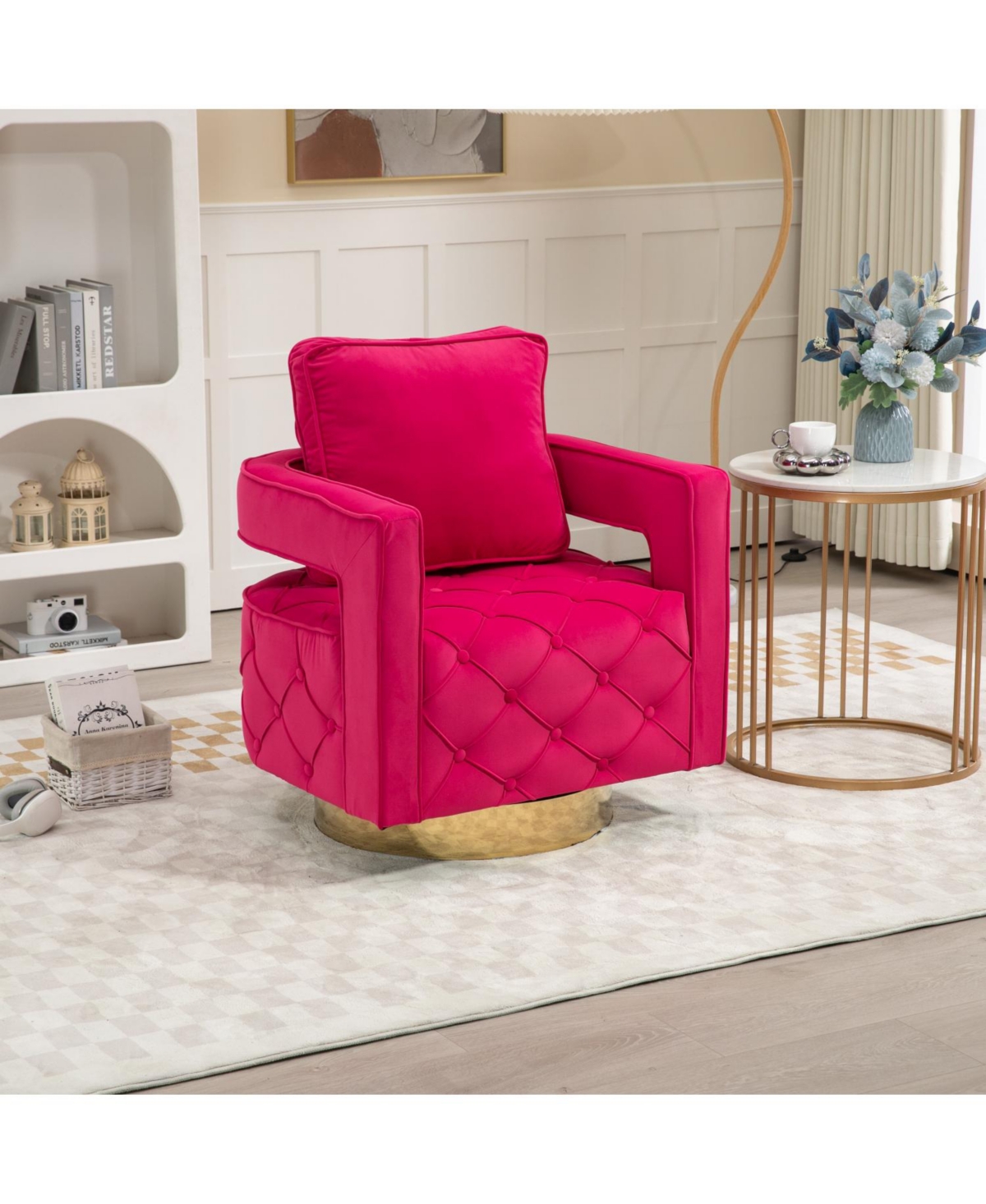 Click here for Streamdale Furniture Modern Velvet Swivel Accent C... prices