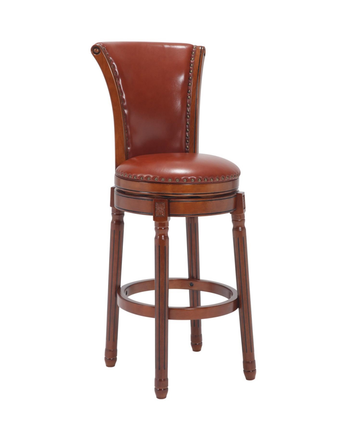 Click here for Streamdale Furniture Cow Leather Wooden Bar Stools... prices