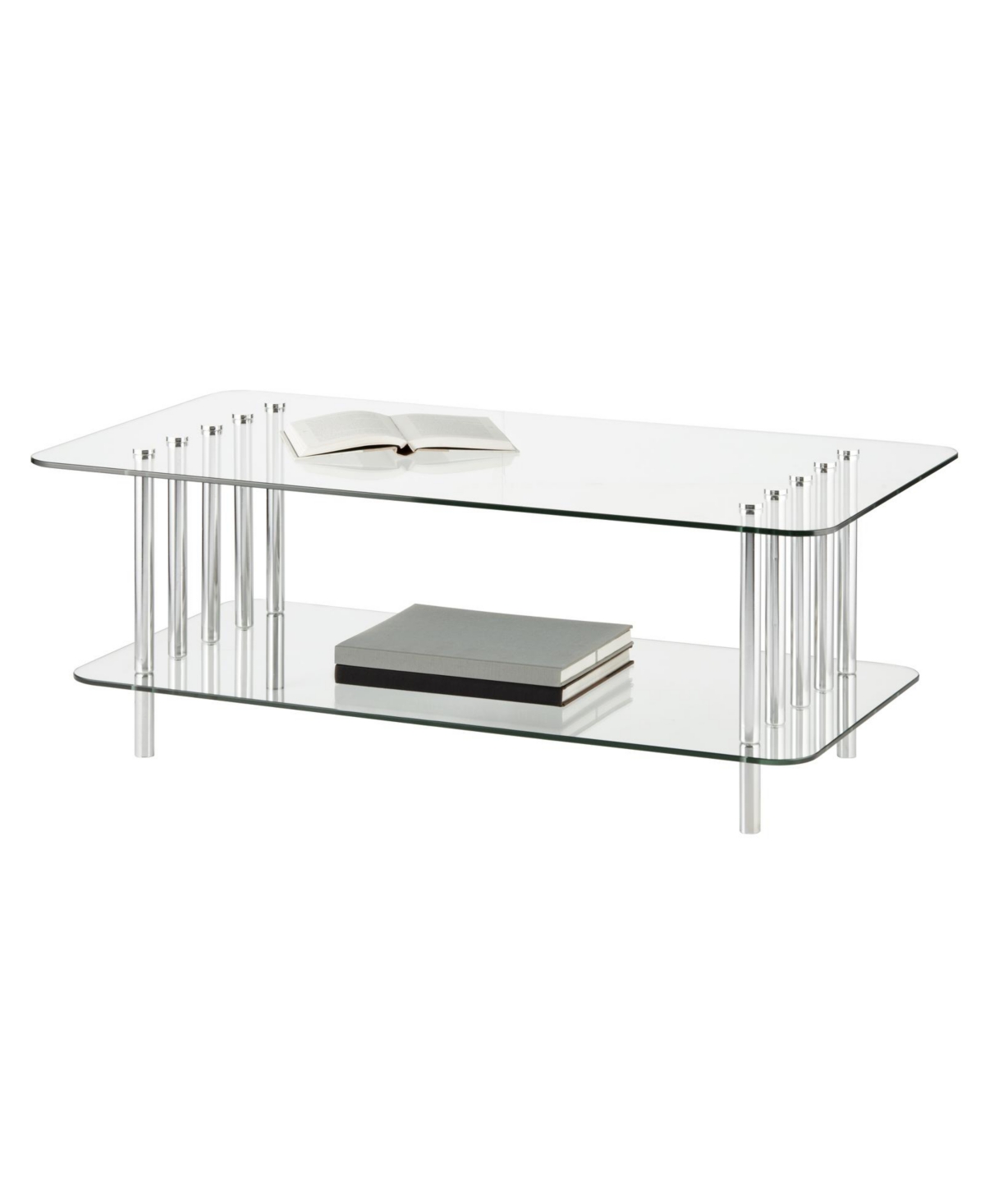 Click here for mDesign Long Metal and Glass Top Rectangular Coffe... prices