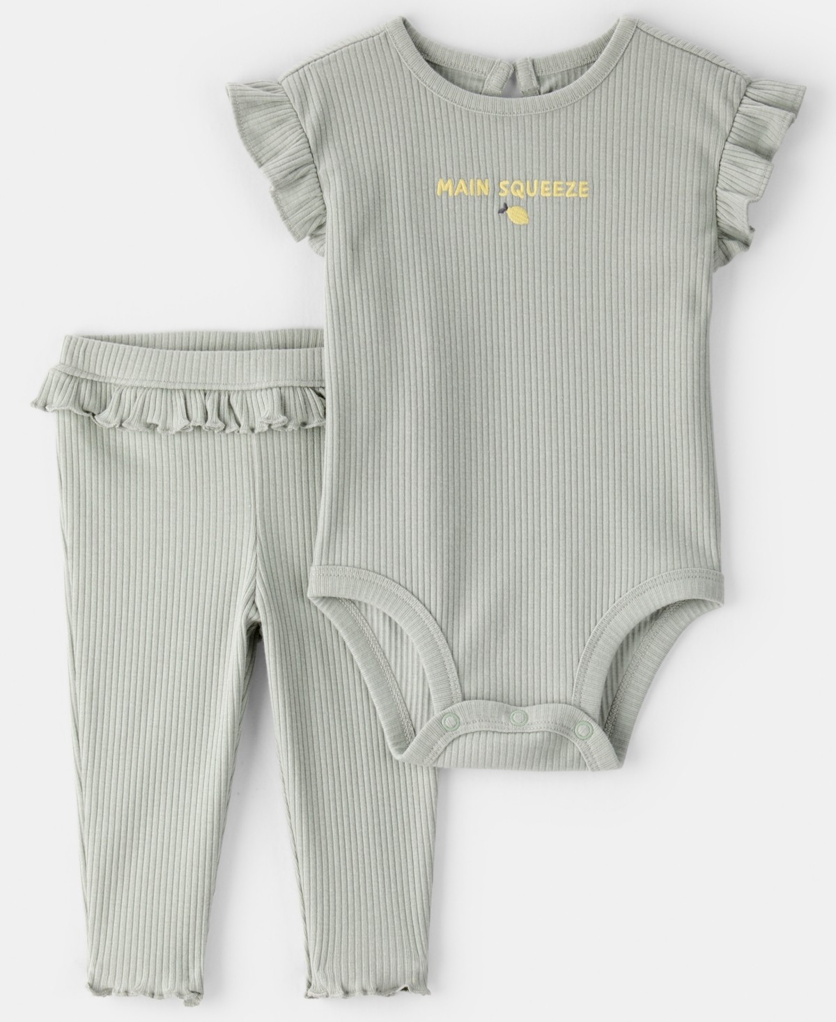 Click here for Carters Baby Girls Main Squeeze Bodysuit and Pants... prices