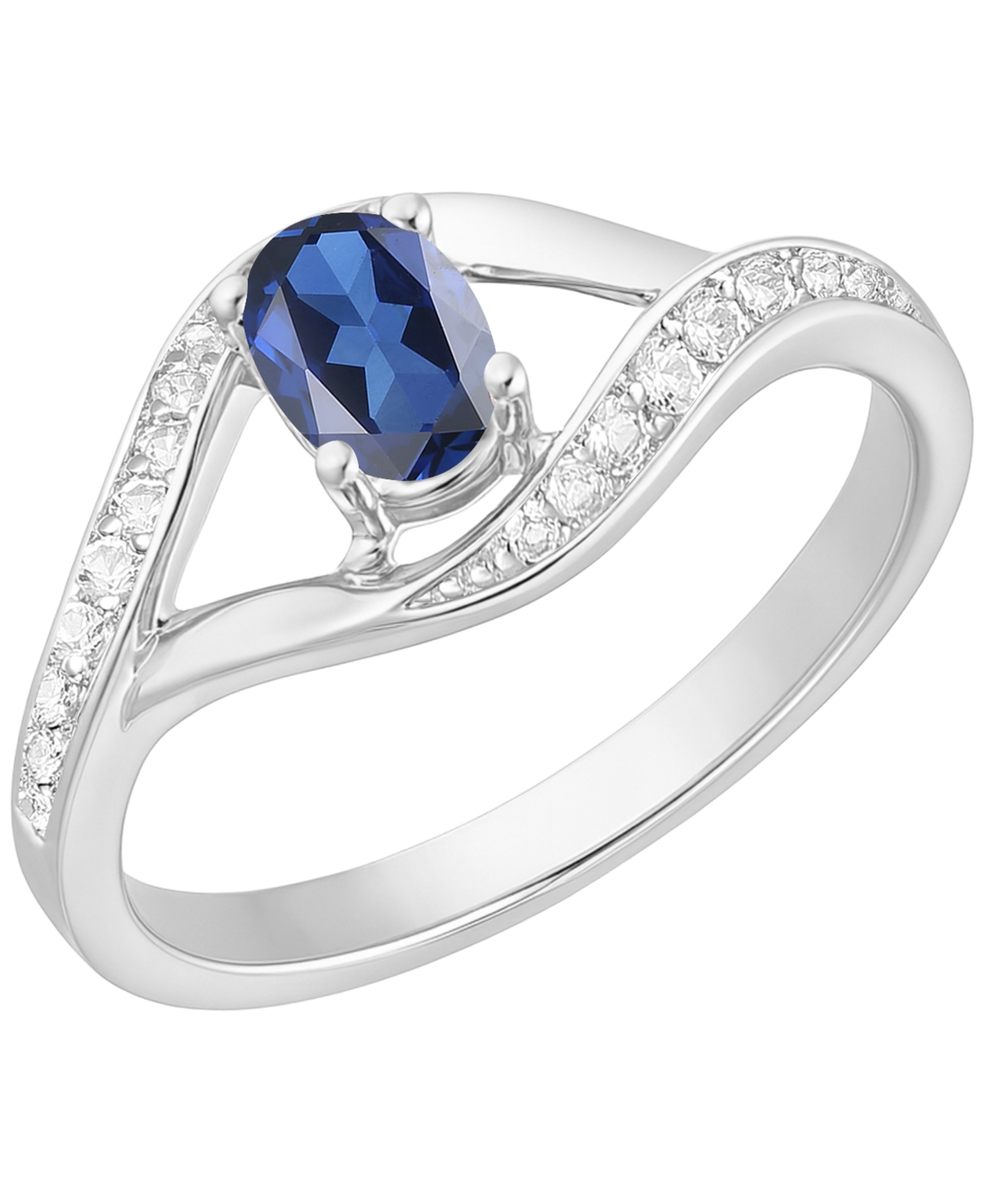 Click here for Macys Lab Grown Multi Gemstone Ring in Sterling Si... prices