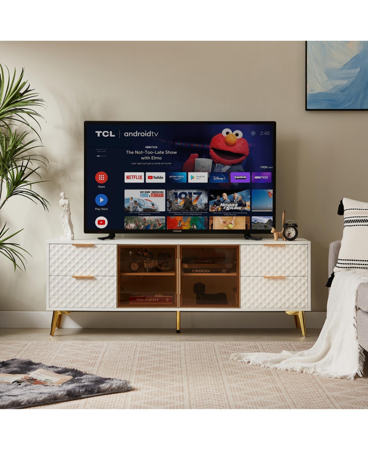 Click here for Streamdale Furniture Deluxe Modern Tv Stand Alumin... prices