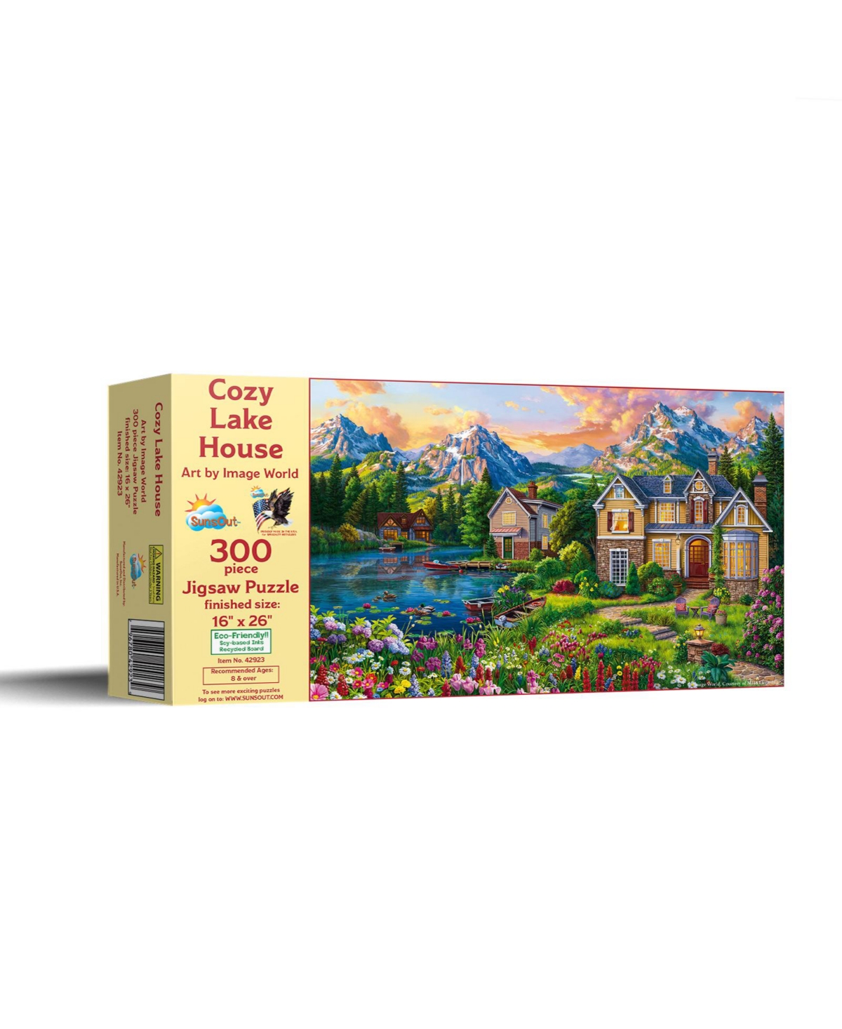 Click here for Cozy Lake House 300 piece Jigsaw Puzzle for Adults prices