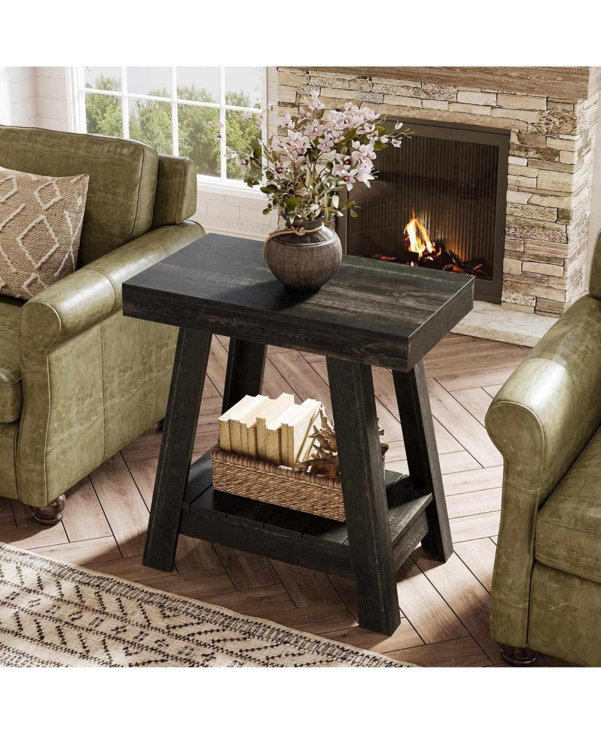 Click here for Tribesigns 2-Tier Wooden End Table  Farmhouse Smal... prices