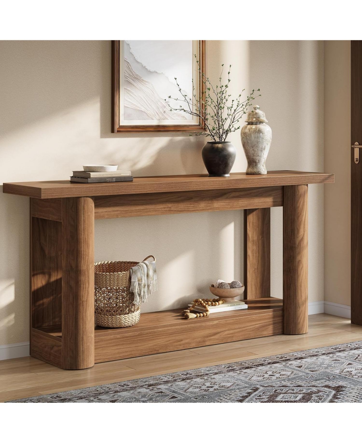 Click here for Tribesigns 63-Inch Farmhouse Console Table  Narrow... prices