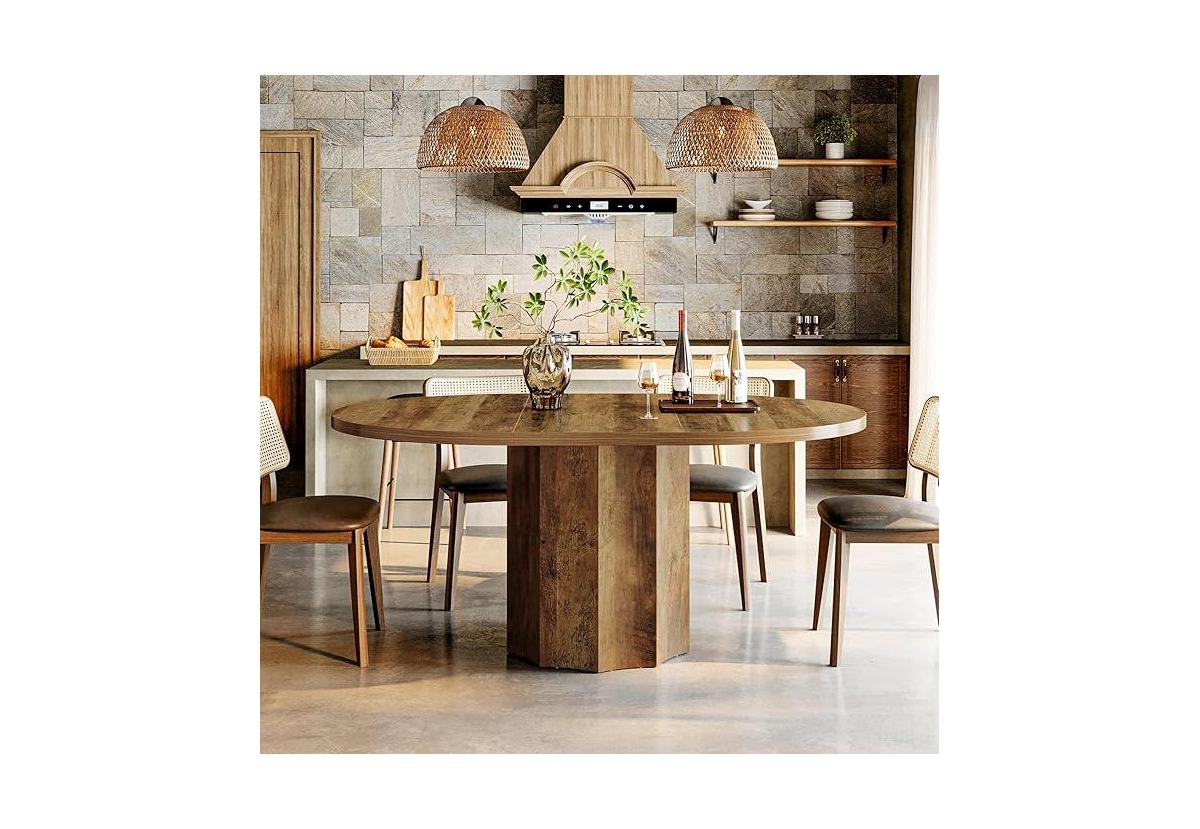 Click here for Tribesigns Oval Dining Table for 4-6 People  55-In... prices