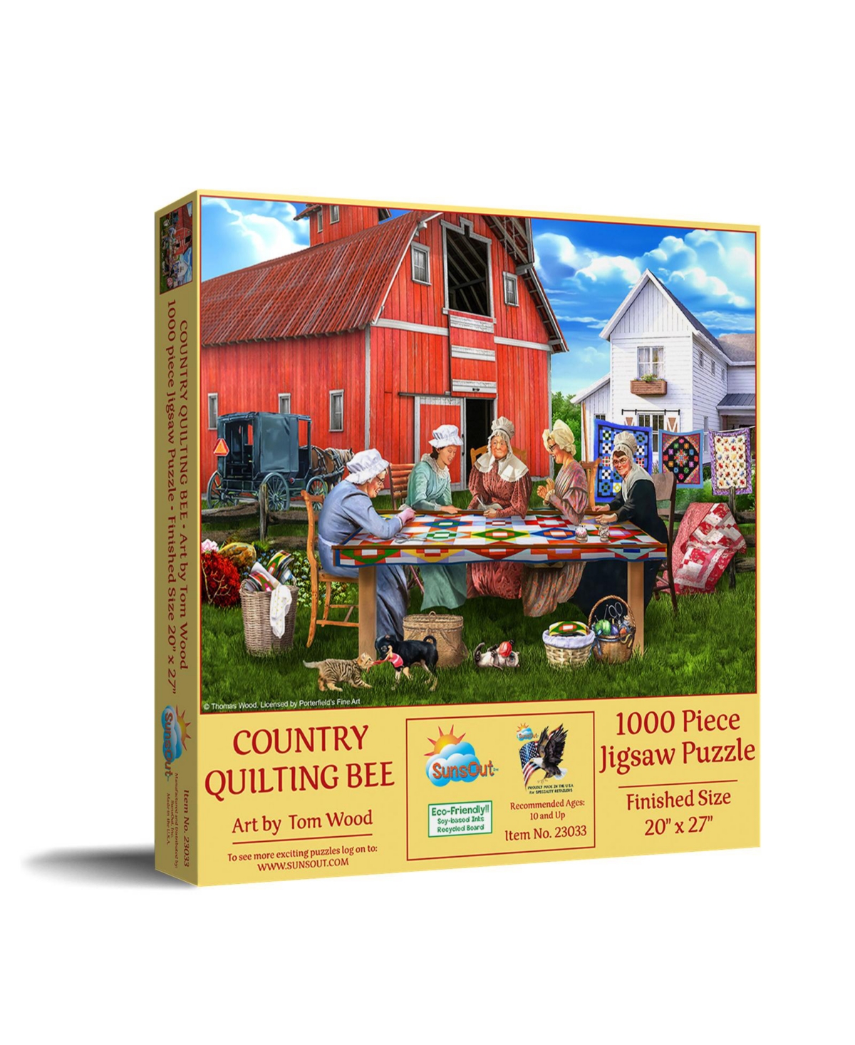 Click here for SunsOut Country Quilting Bee 1000 piece Jigsaw Puz... prices