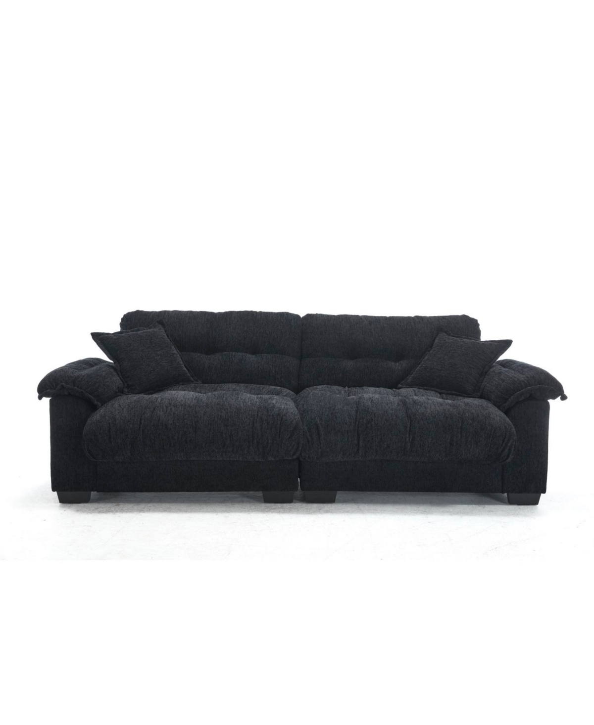 Click here for Modern sofa Chenille 3-seater sofa with two pillow... prices