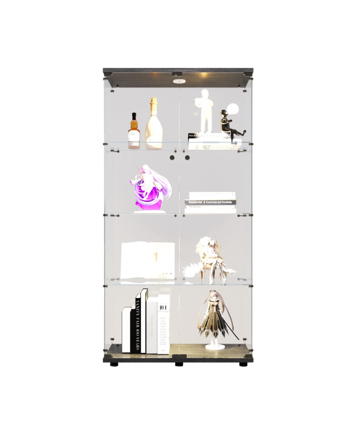 Click here for Streamdale Furniture Led Glass Display Cabinet wit... prices