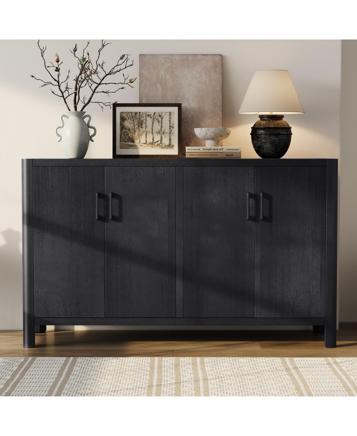 Click here for Streamdale Furniture Farmhouse 4-Door Cabinet Rust... prices