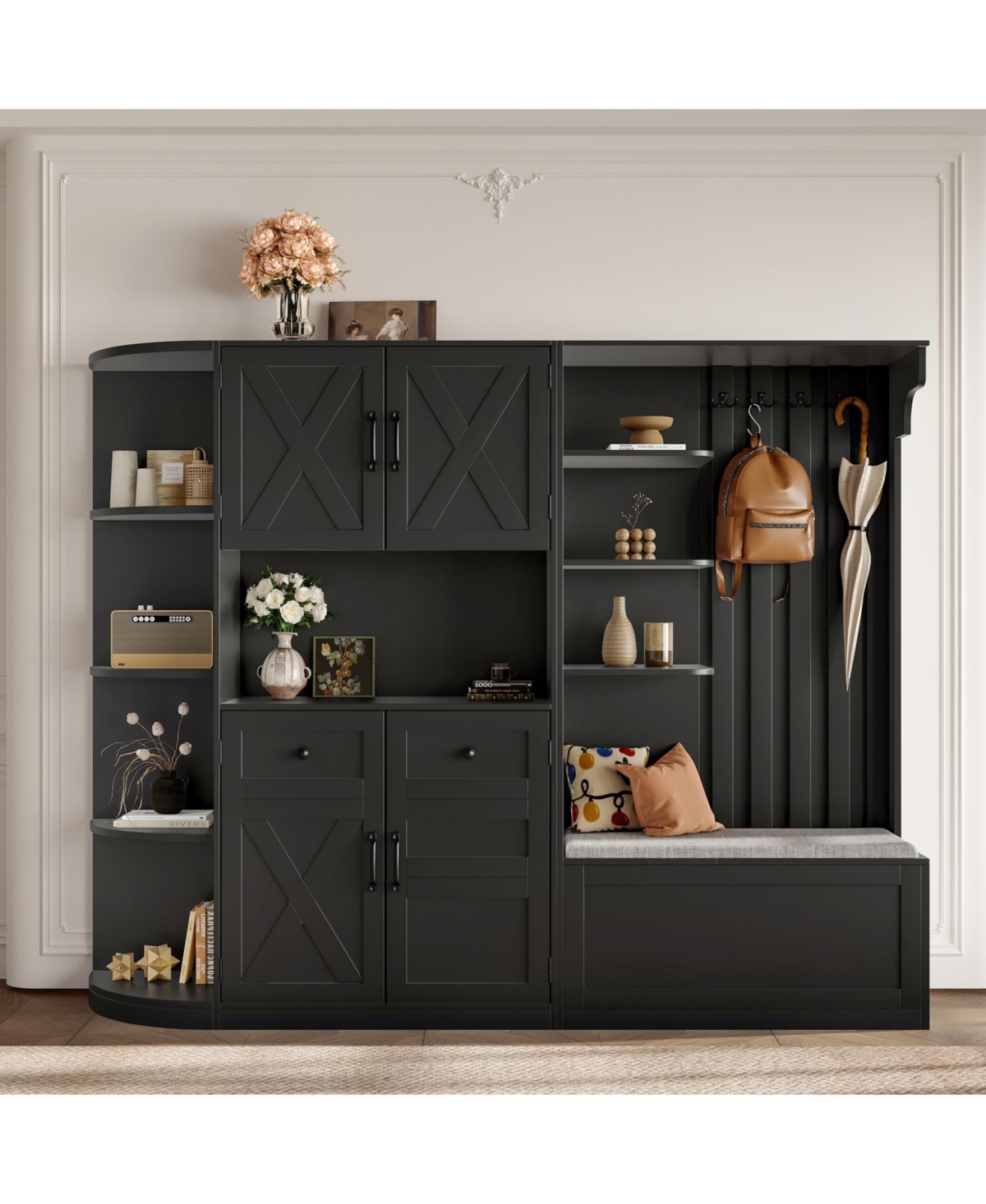 Click here for Streamdale Furniture Hall Cabinet with Storage & H... prices