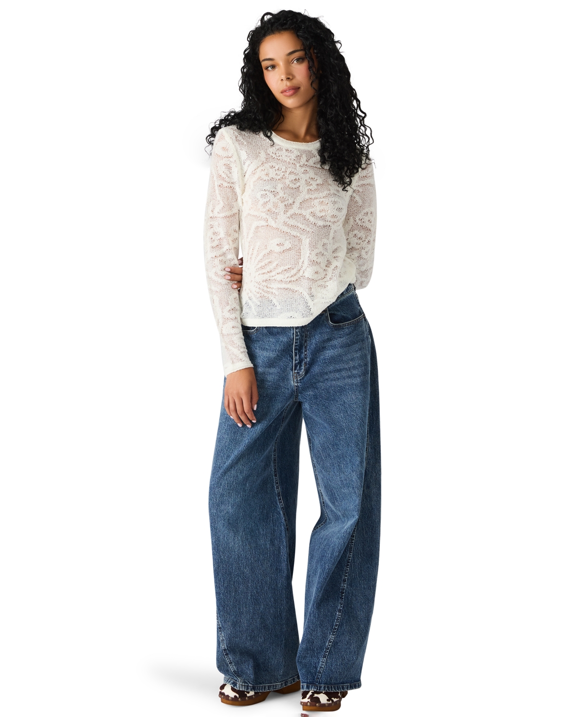 Click here for Steve Madden Womens Crewneck Megann Top - Antique prices