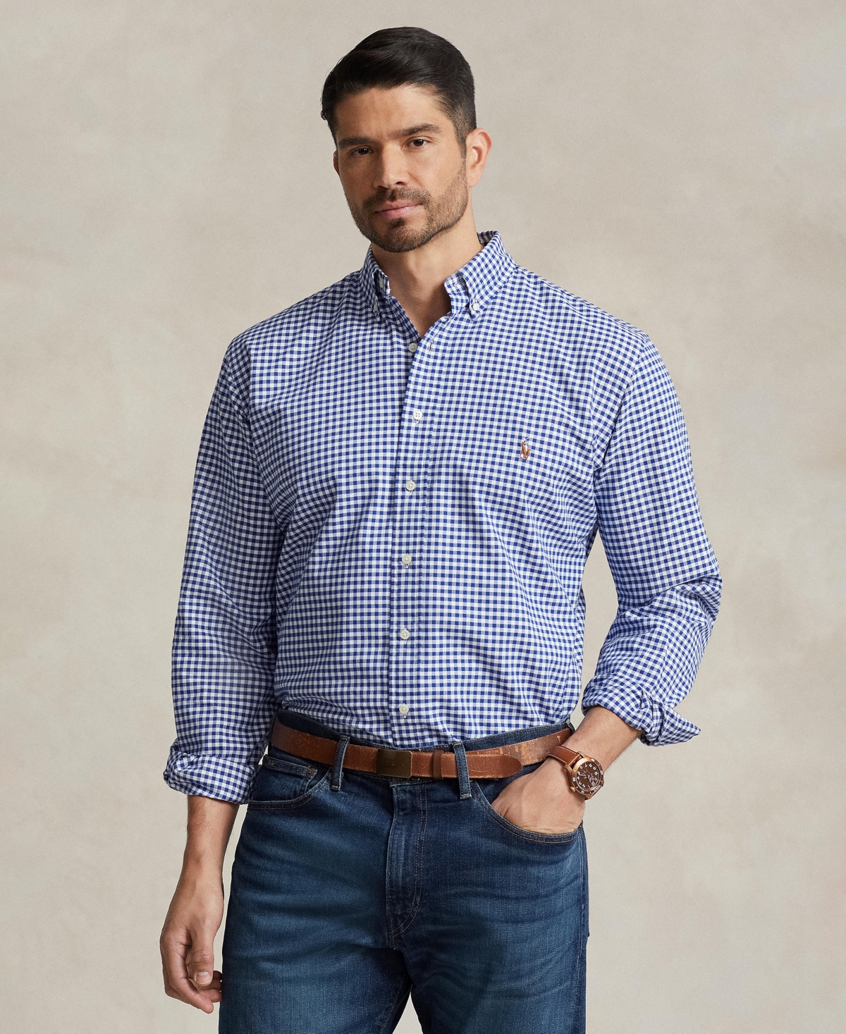 Click here for Polo Ralph Lauren Mens Big & Tall Cotton Oxford Sh... prices