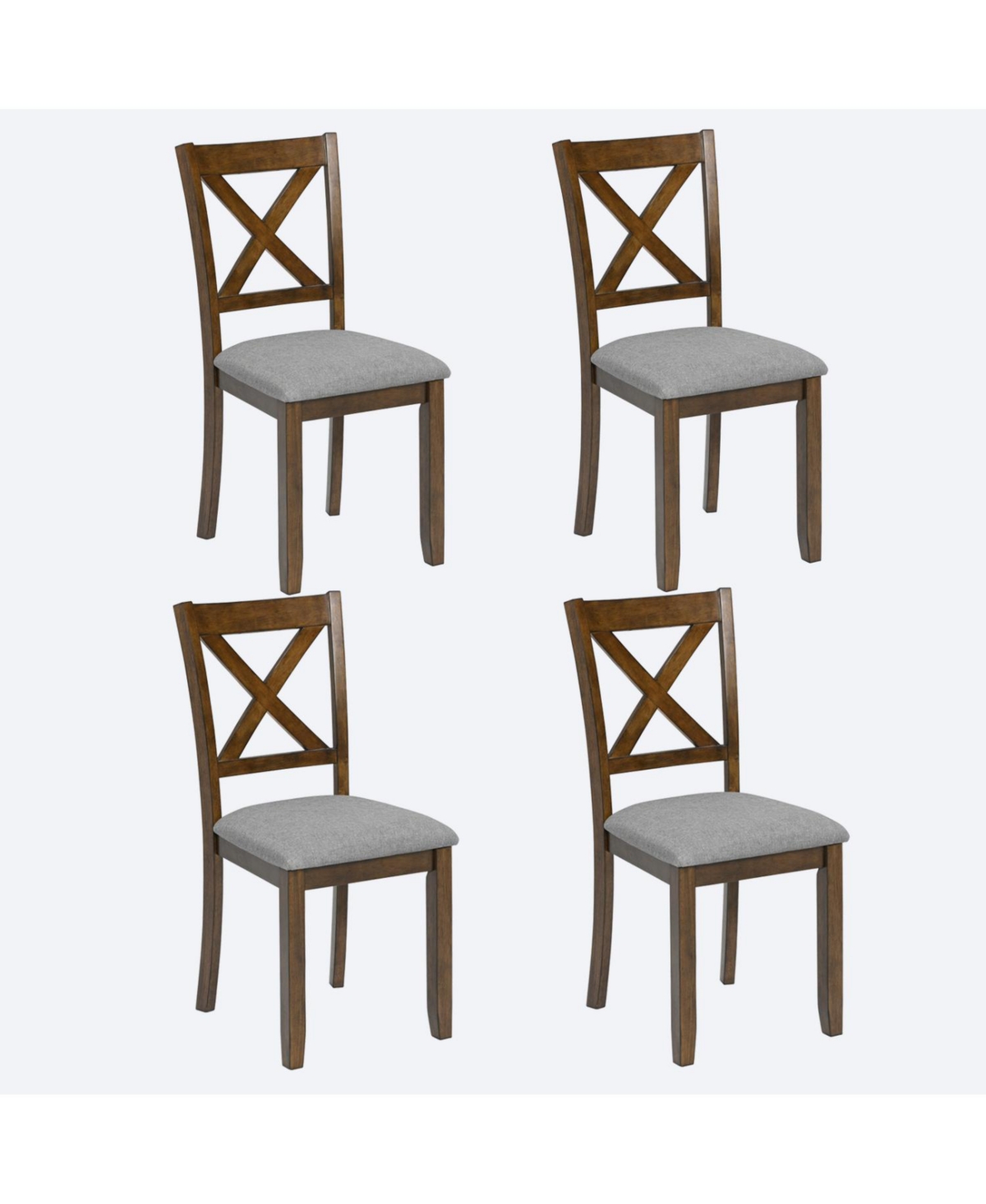 Click here for Streamdale Furniture Walnut Dining Chairs Set of 4... prices