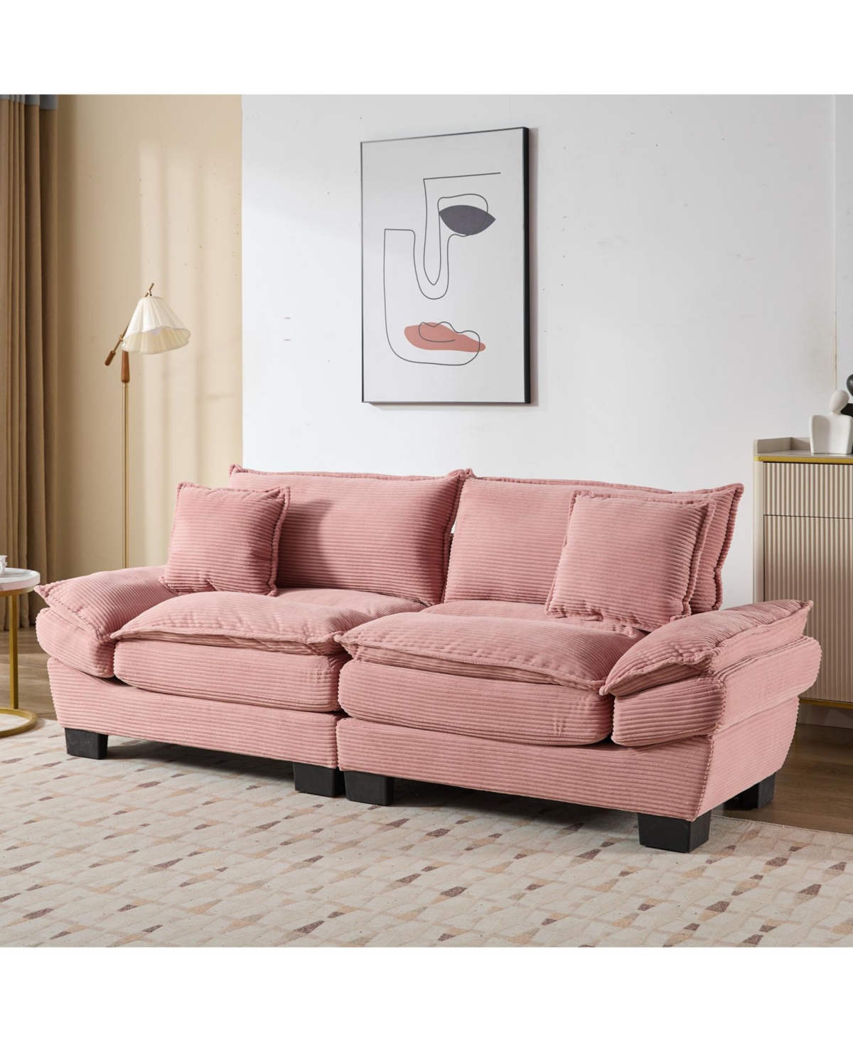 Click here for Streamdale Furniture Streamdale Corduroy Sofa Slee... prices