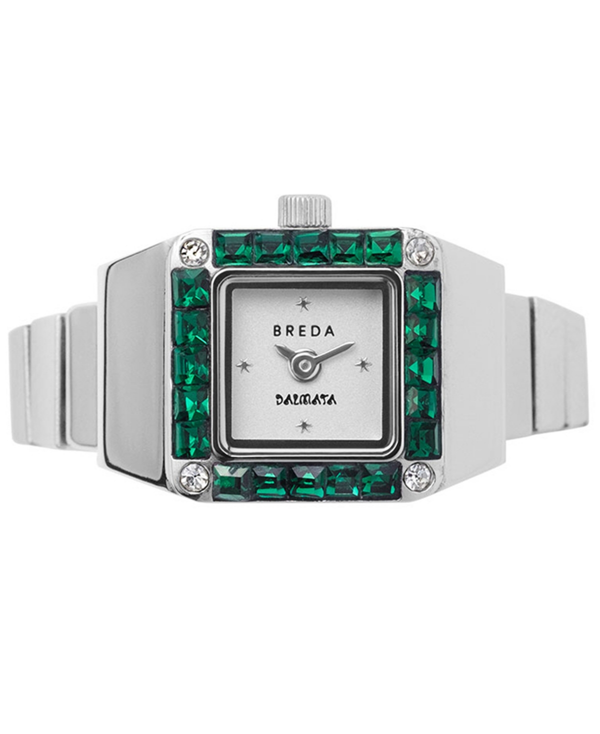 Click here for Breda Womens x Dalmata Time Ring Emerald Crystals... prices