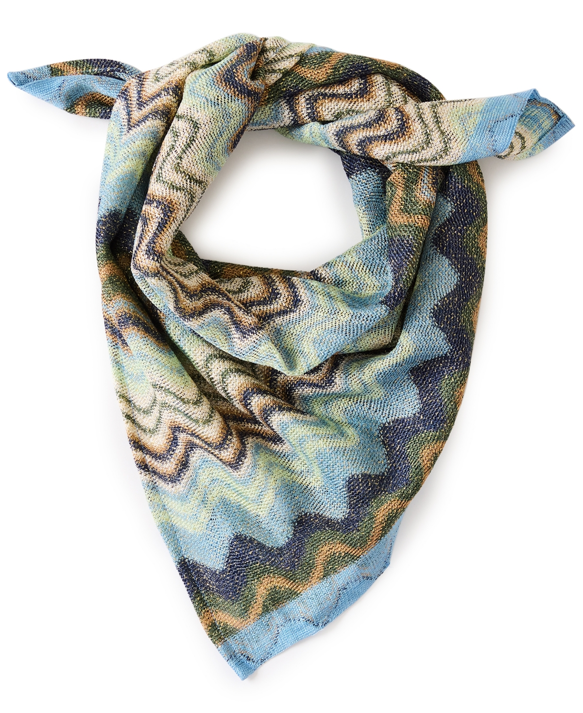 Click here for Steve Madden Wavy Shimmer Square Scarf - Slate prices