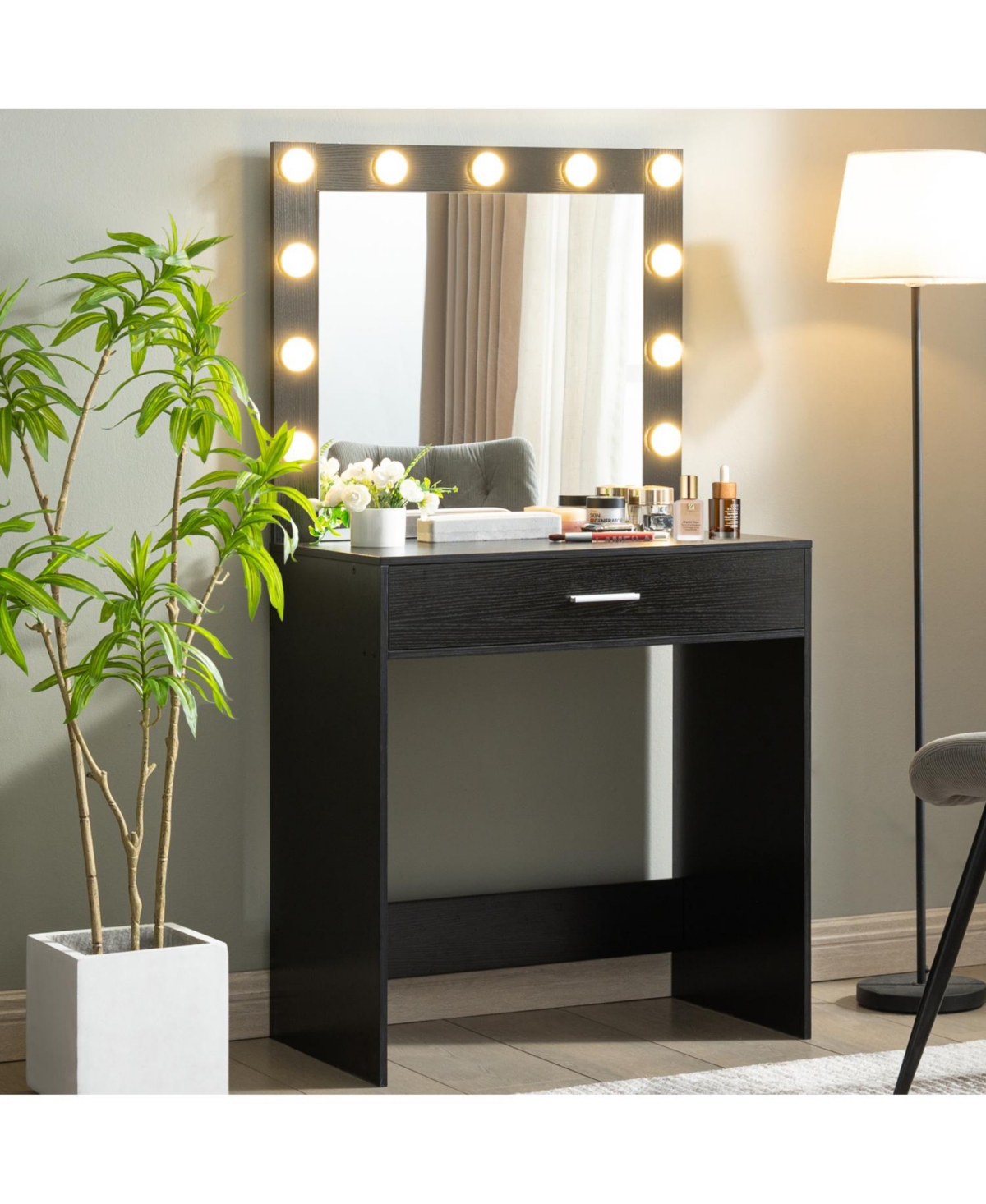 Click here for Streamdale Furniture Vanity Desk with Mirror  Ligh... prices