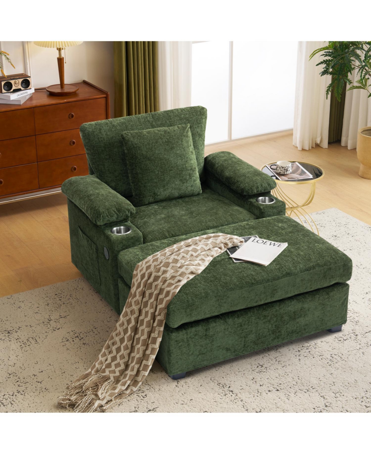 Click here for Streamdale Furniture Oversized Chenille Chair with... prices