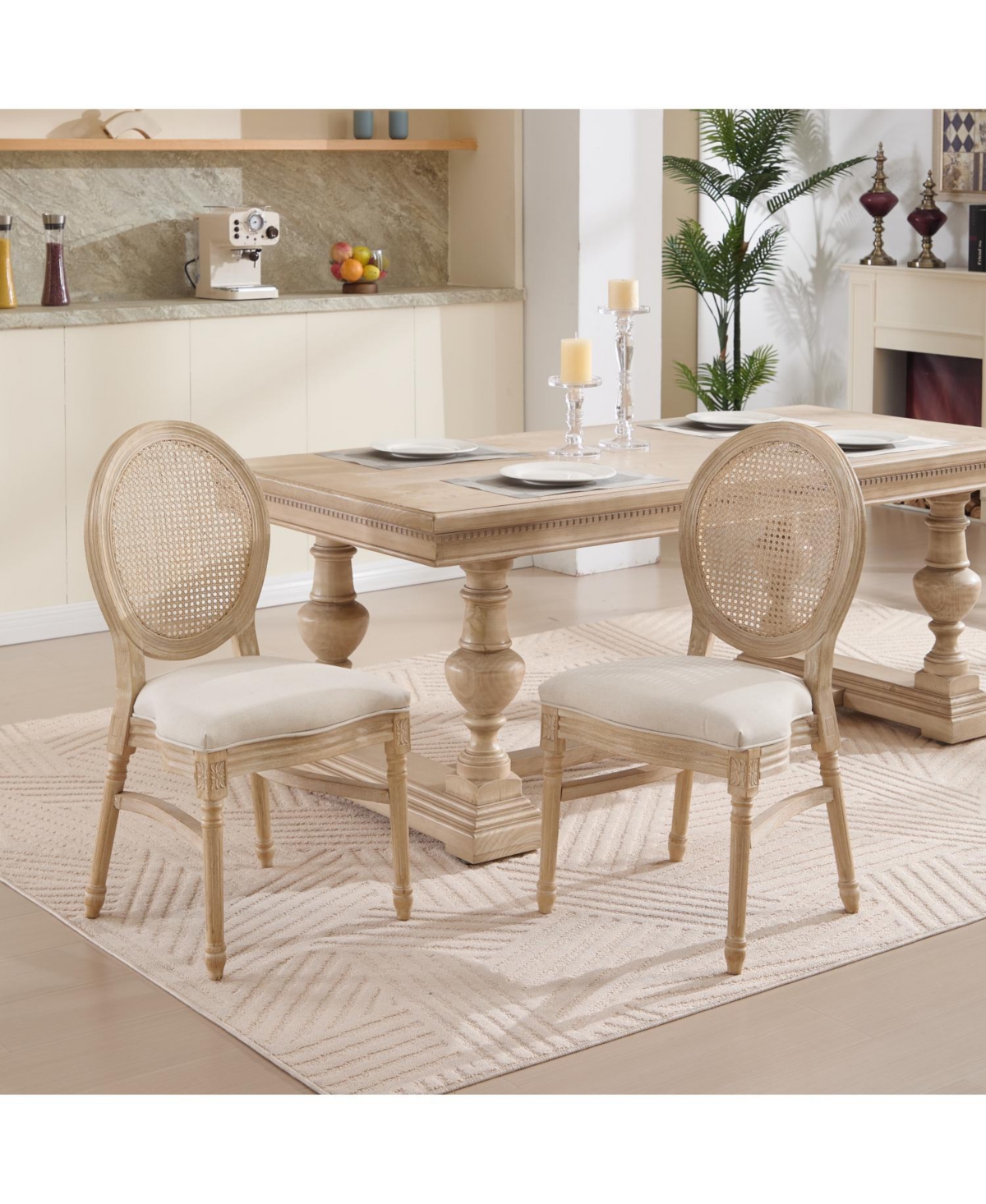 Click here for Streamdale Furniture French Country Rattan Back Di... prices