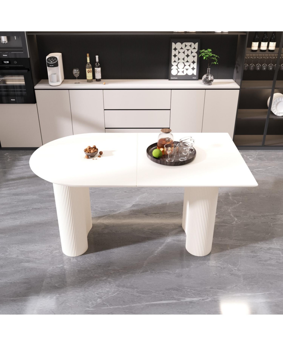 Click here for Streamdale Furniture Modern Cream Dining Table & I... prices