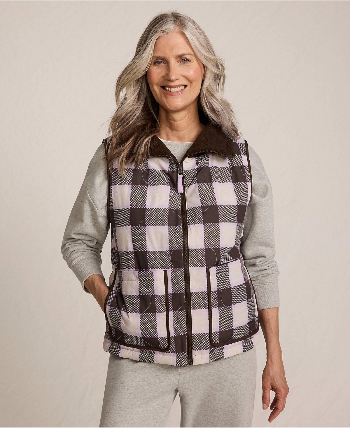 Click here for Lands End Womens High Pile Fleece Reversible Mixed... prices