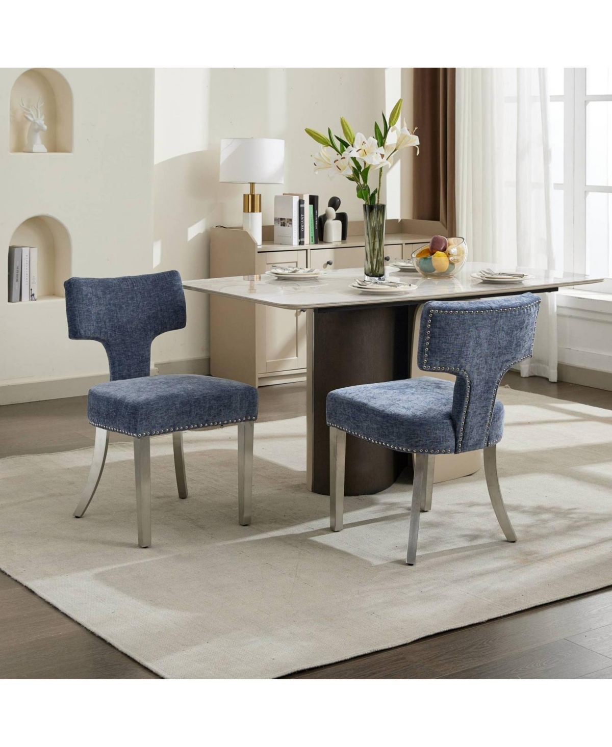 Click here for Streamdale Furniture Streamdale Mid Century Blue C... prices