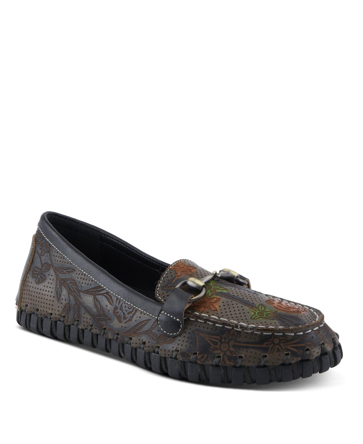 Click here for LArtiste Womens Delavigne Handpainted Floral Loafe... prices