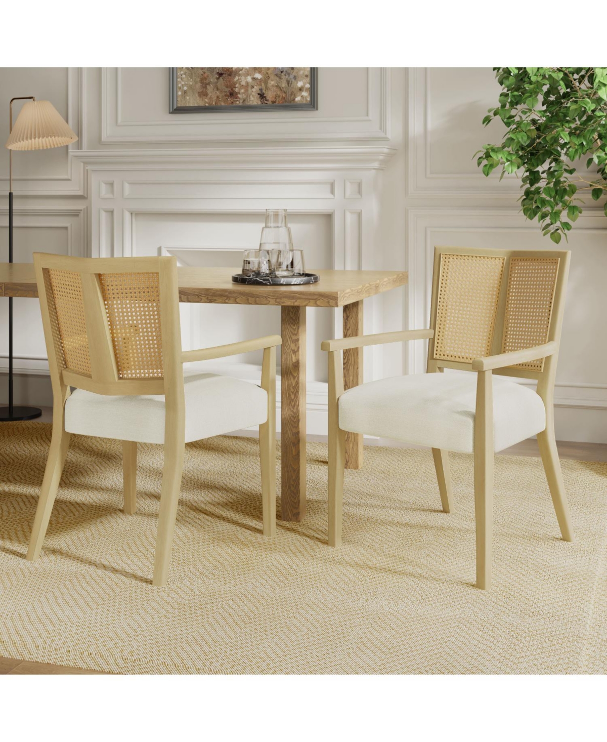 Click here for Streamdale Furniture Arm Dining Chair Set of 2 - B... prices