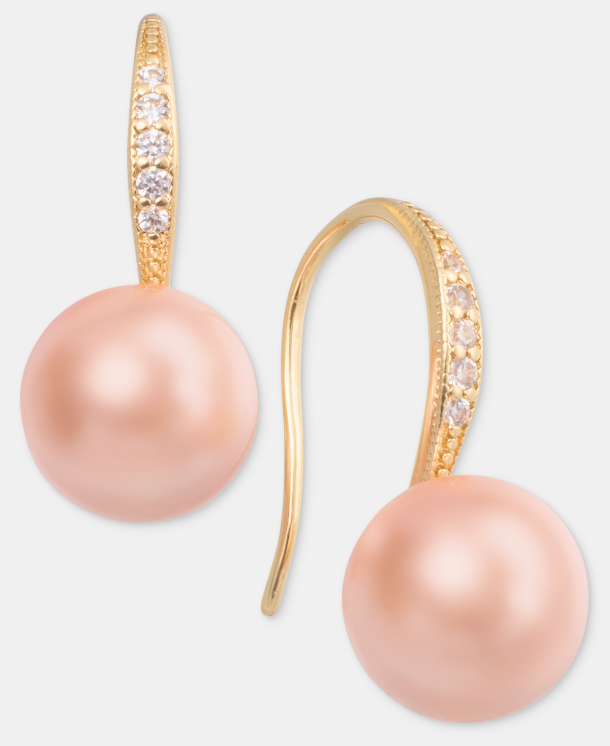 Click here for Charter Club Pave & Imitation Pearl Drop Earrings... prices