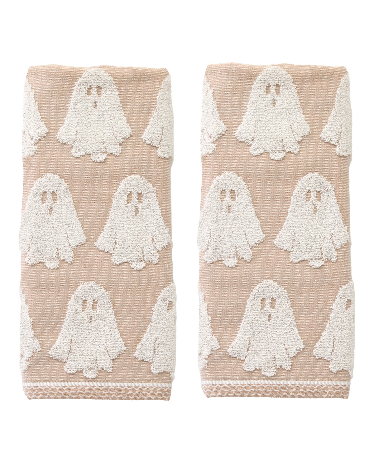 Click here for Skl Home Ghost Jacquard Hand Towel  Set of 2 - Tan prices