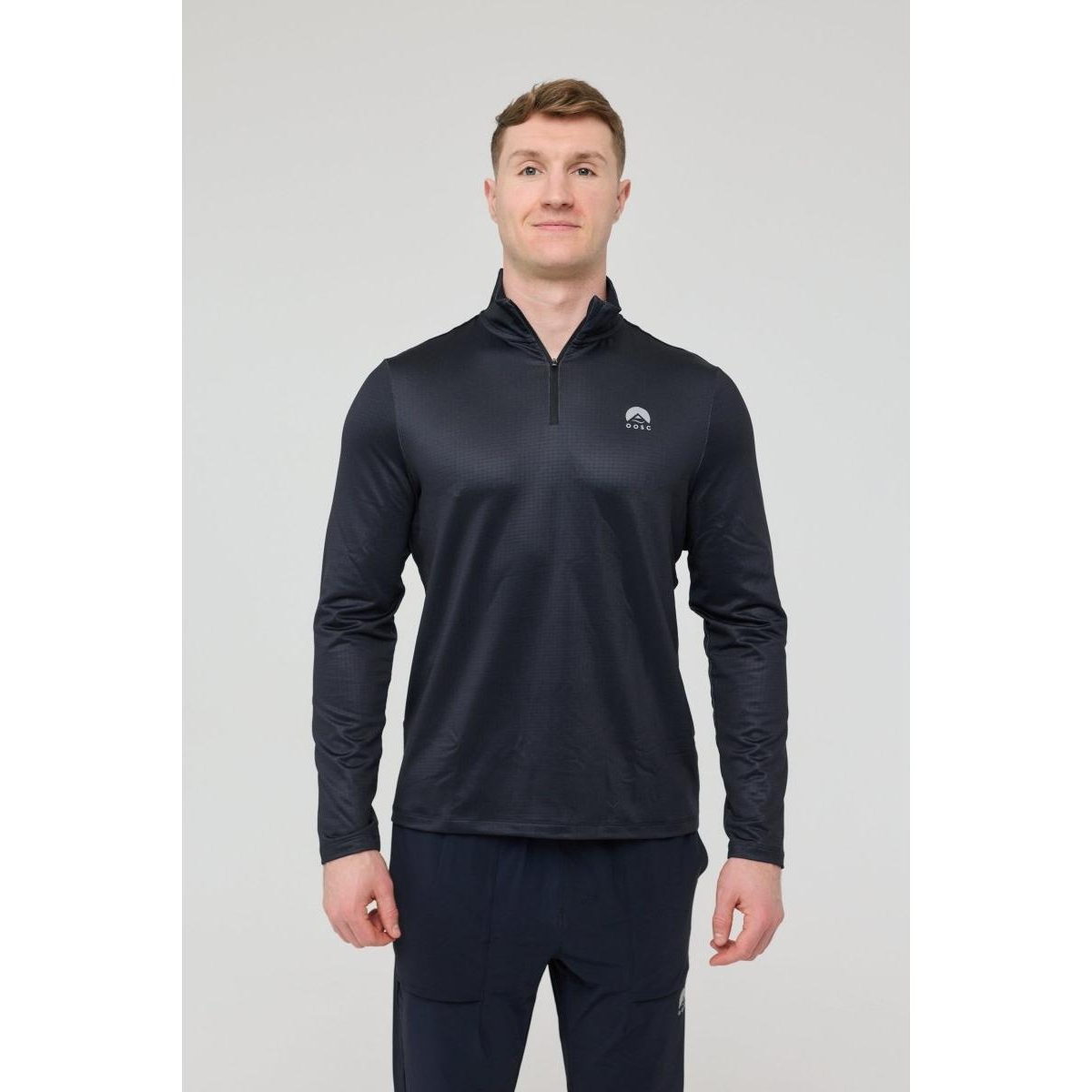 Click here for Oosc Mens Elite Activewear 1/4 Zip Top T-Shirts -... prices