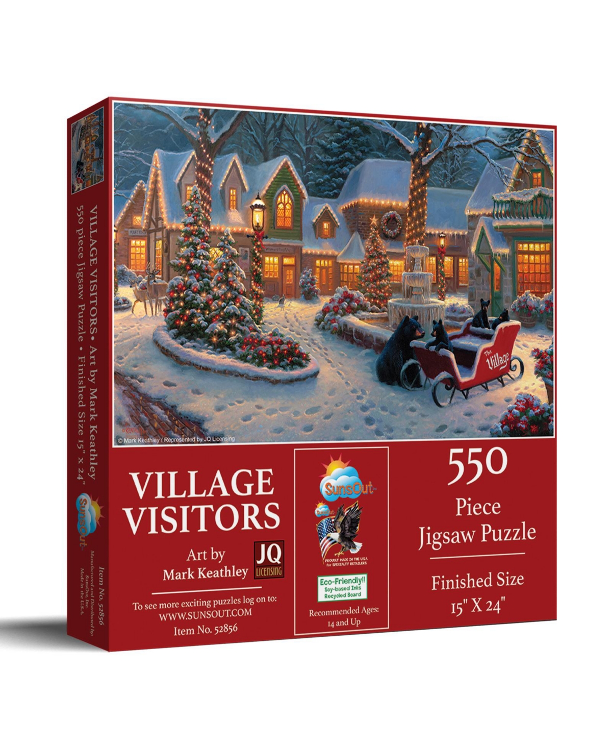 Click here for Village Visitors 550 piece Jigsaw Puzzle for Adult... prices