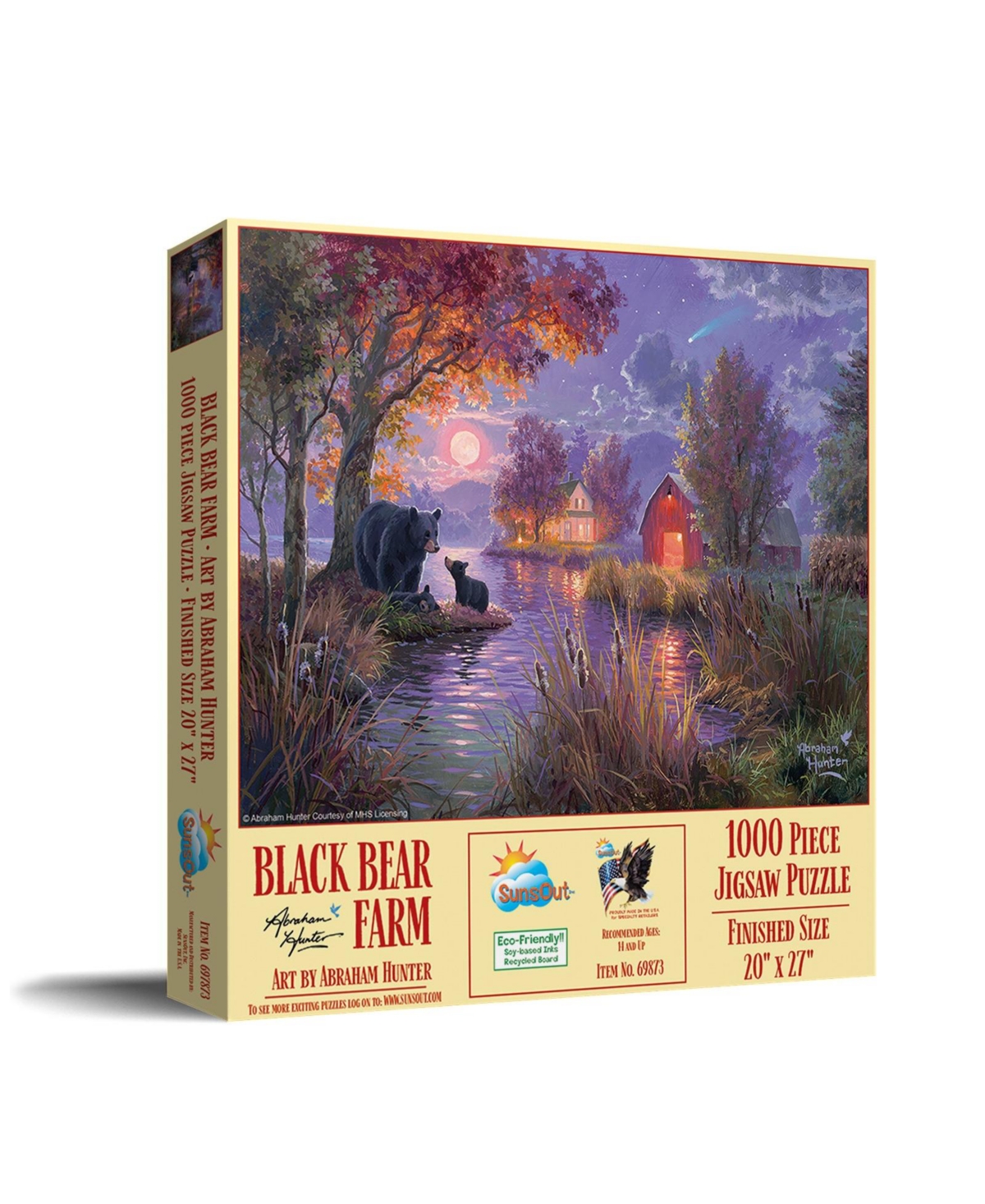 Click here for SunsOut Black Bear Farm 1000 piece Jigsaw Puzzle f... prices