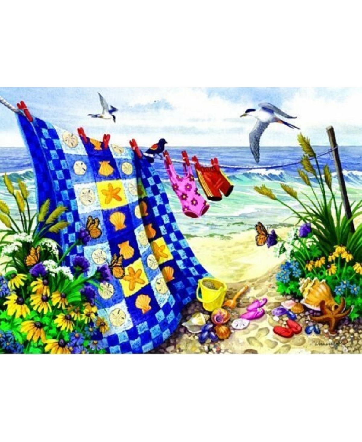Click here for SunsOut Seaside Summer 500 piece Jigsaw Puzzle for... prices