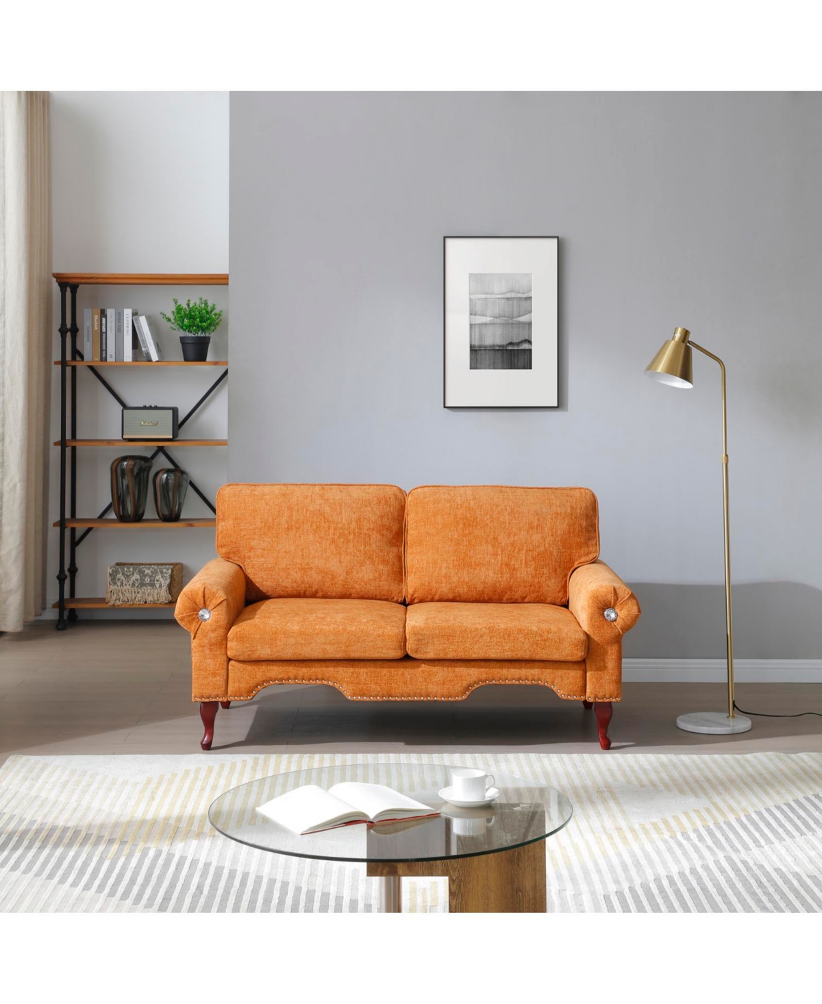 Click here for Streamdale Furniture 66" Modern Linen Lovesea... prices