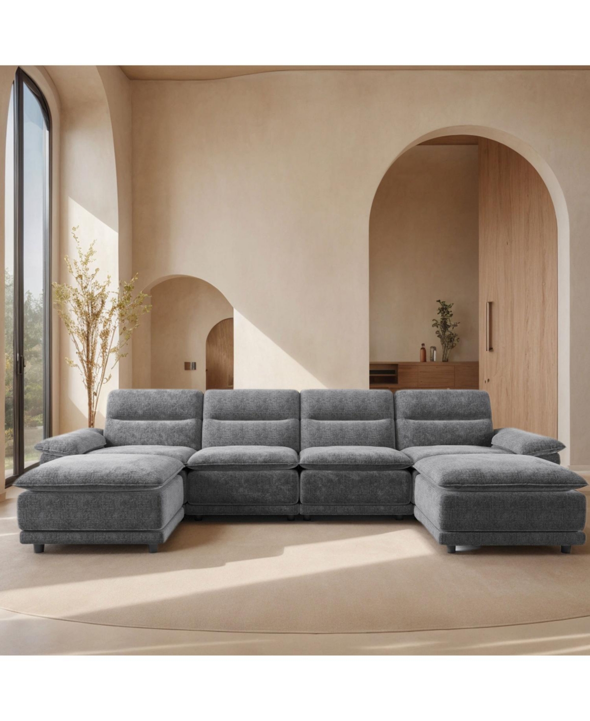 Click here for Streamdale Furniture 141" Modern U-Shaped Sec... prices