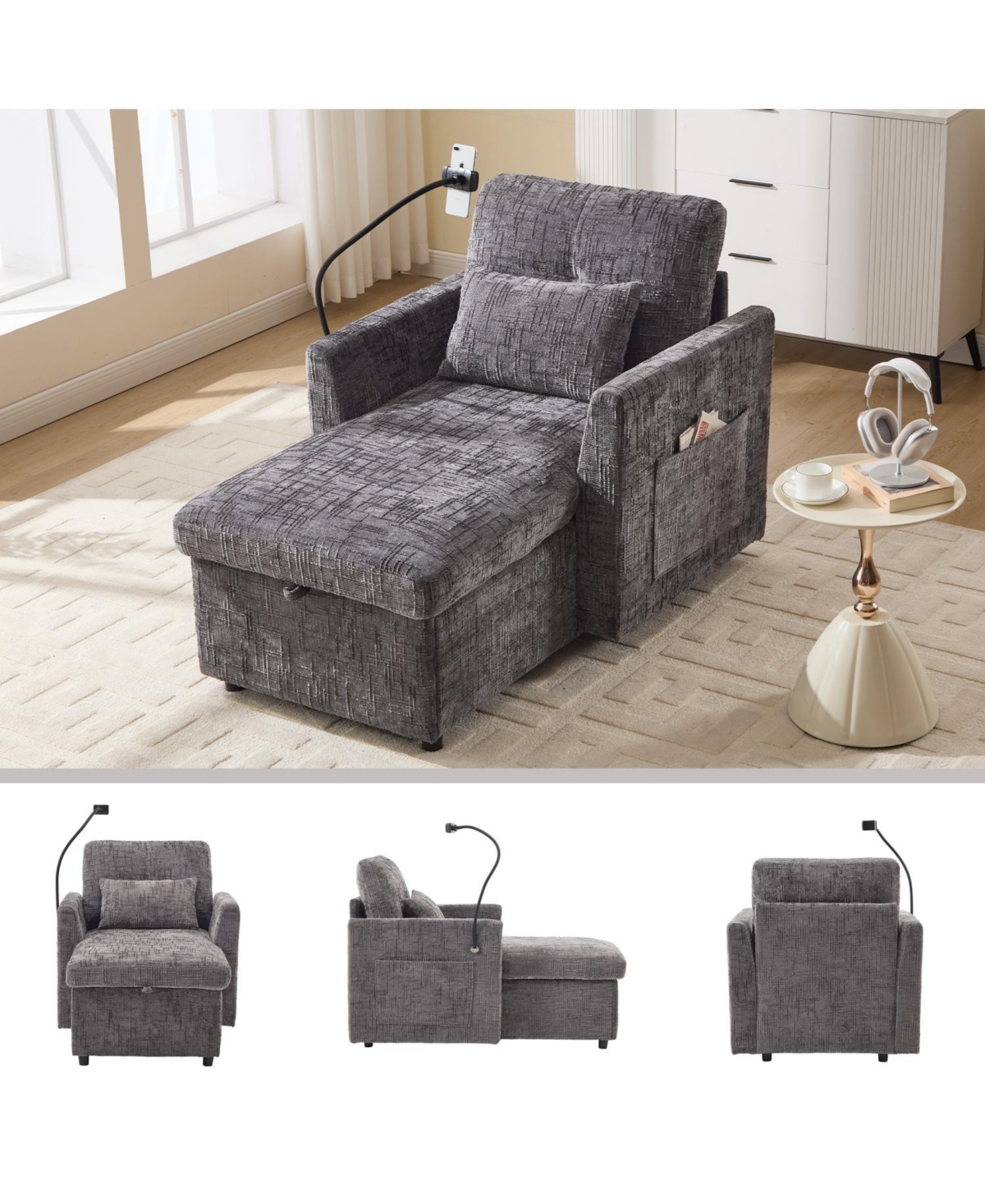 Click here for Streamdale Furniture Multifunctional Chenille Recl... prices