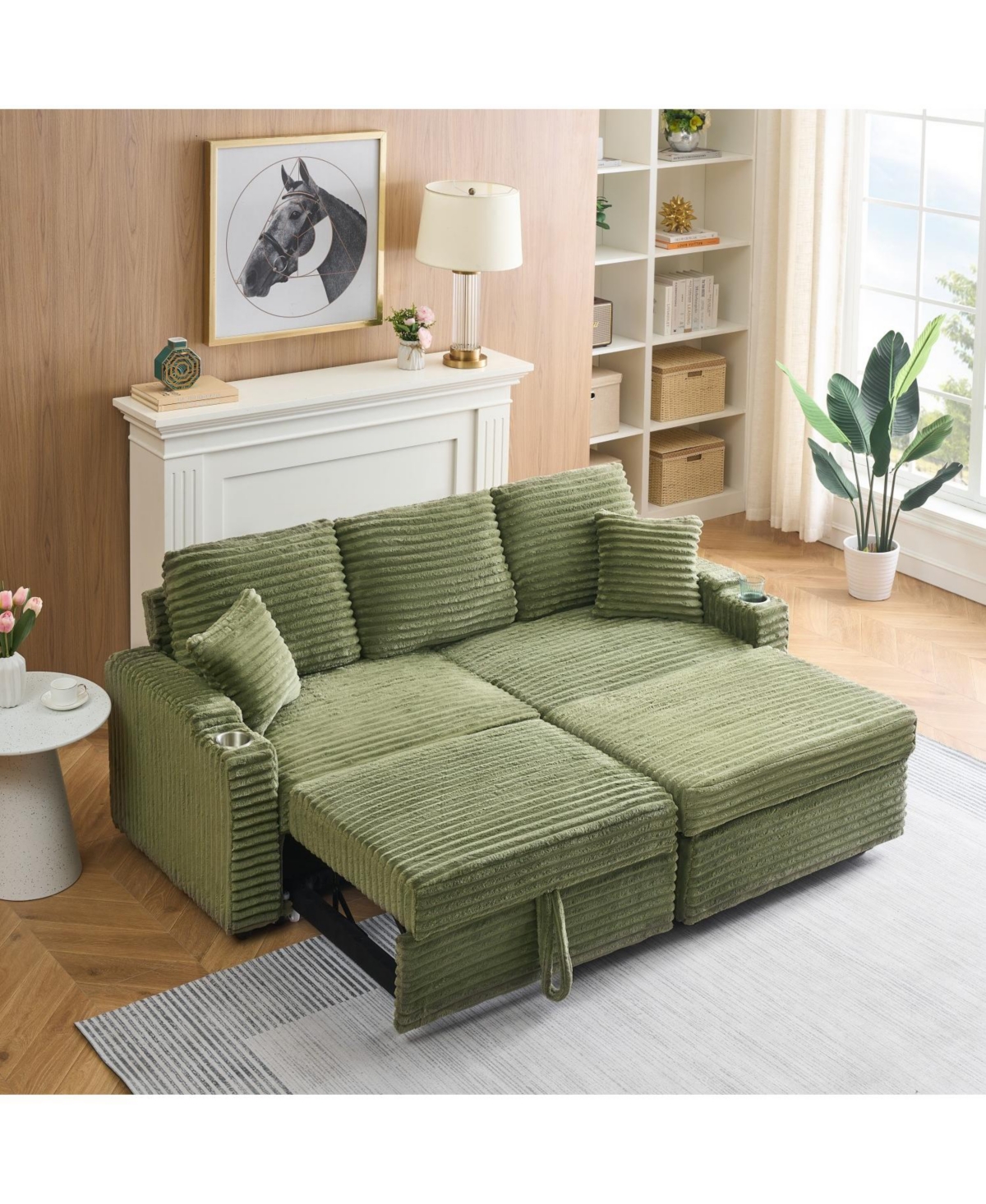 Click here for Streamdale Furniture 80" Corduroy Sofa Bed wi... prices