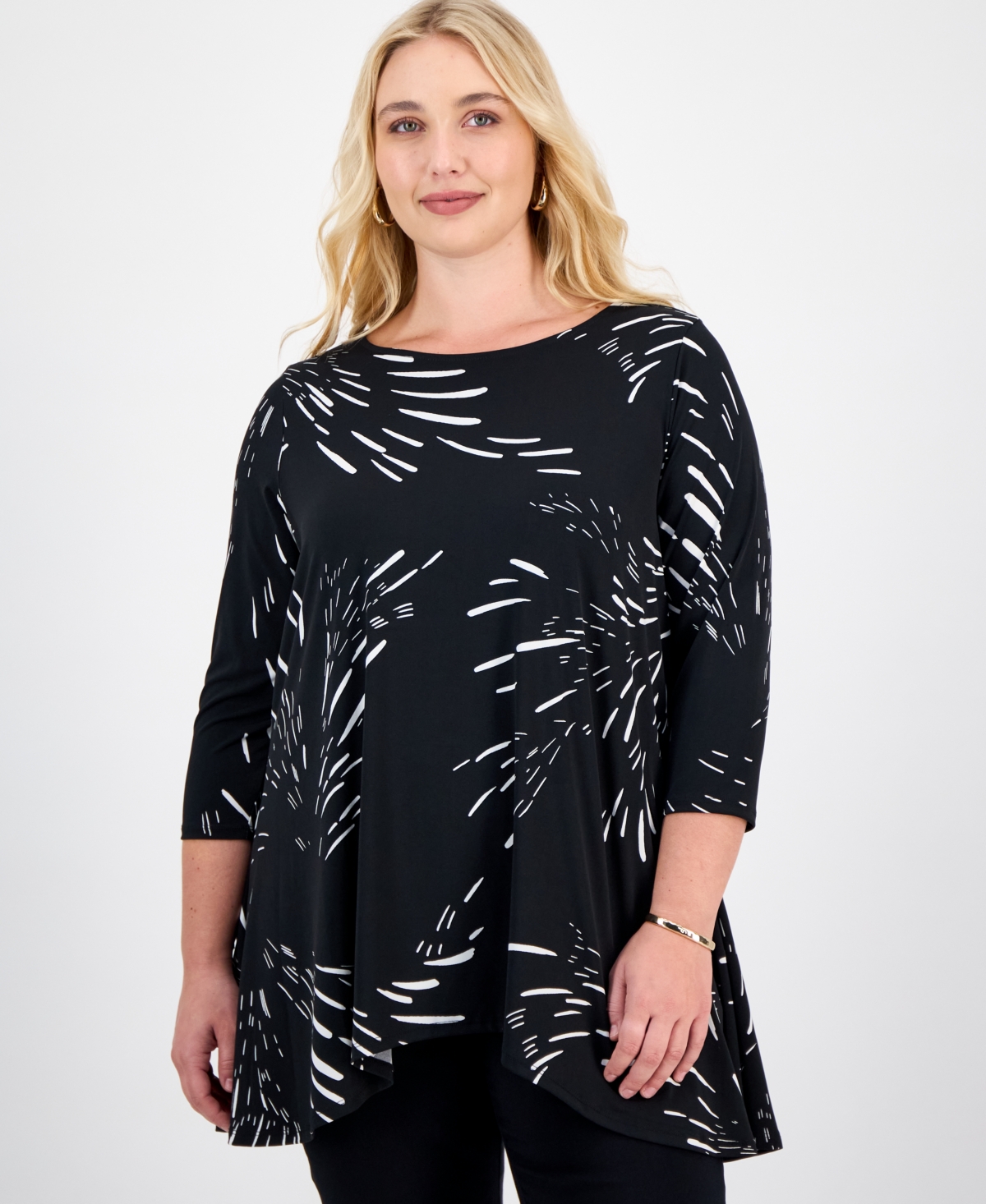 Click here for Jm Collection Plus Size Swing Top  Exclusively at... prices