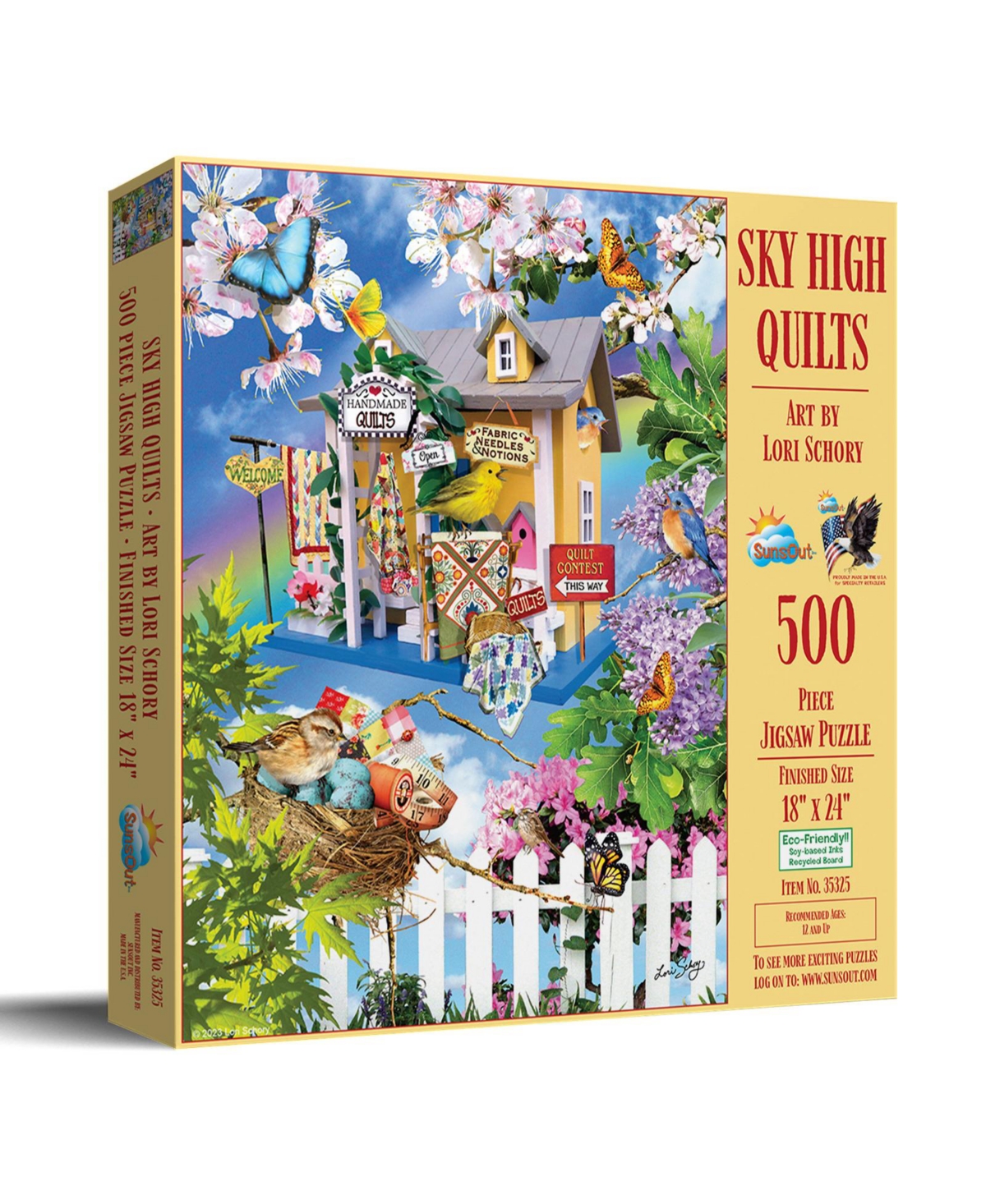 Click here for SunsOut Sky High Quilts 500 piece Jigsaw Puzzle fo... prices