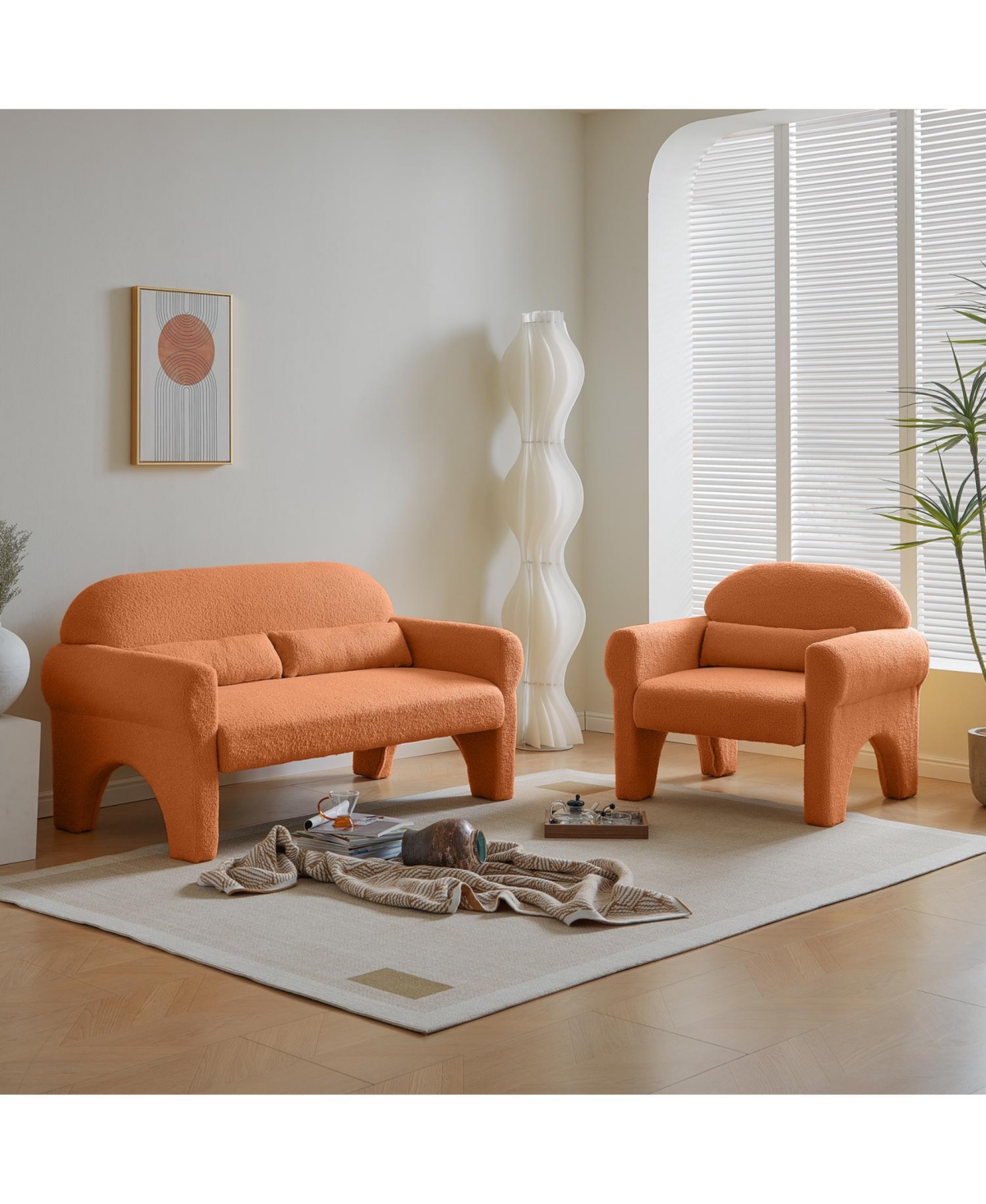 Click here for Streamdale Furniture Teddy Fabric Loveseat & Accen... prices