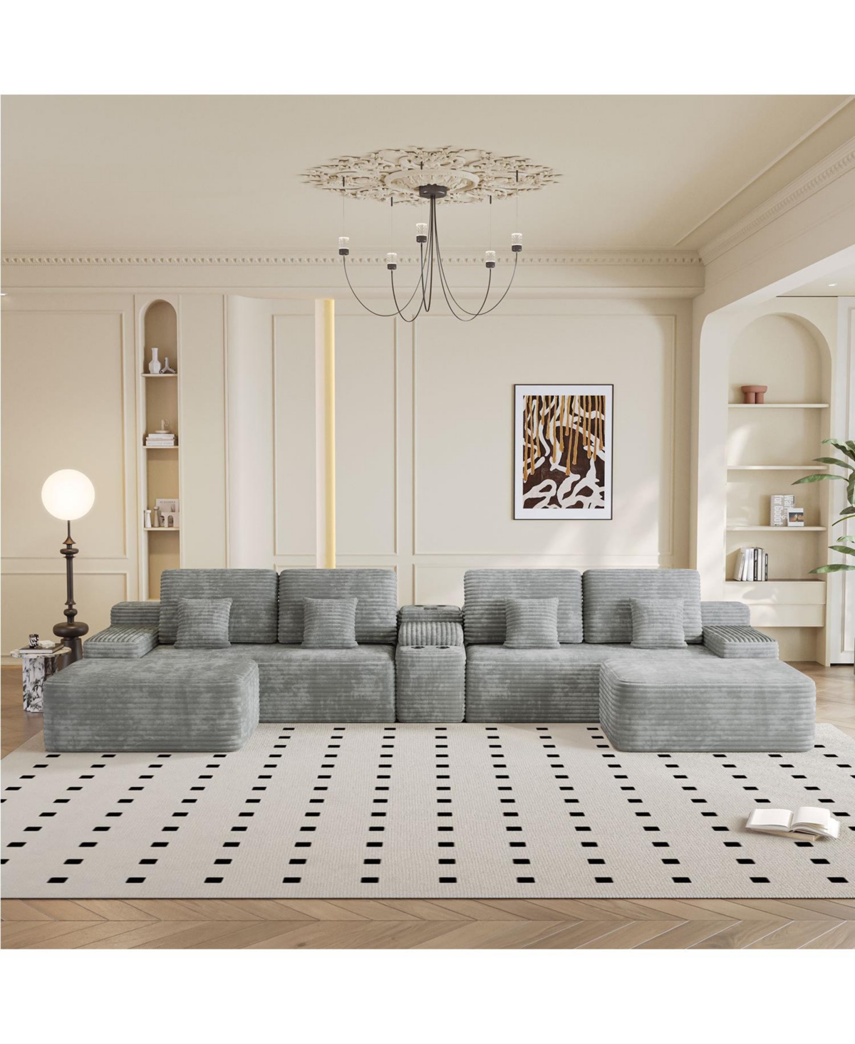 Click here for Streamdale Furniture 150" Sectional Sofa with... prices