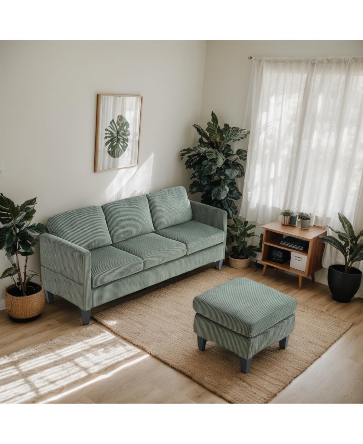 Click here for Streamdale FurnitureL-Shaped Corduroy Sofa- Modern... prices